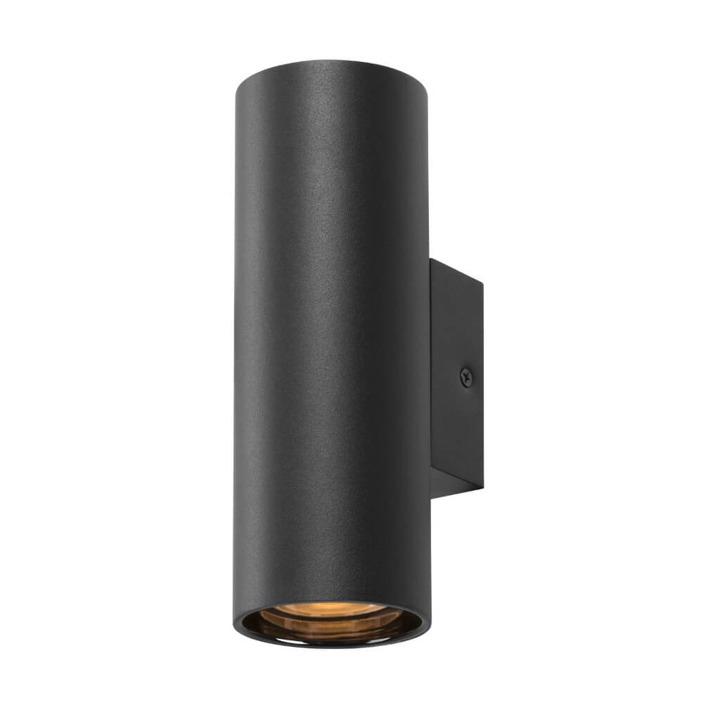 Spot mural noir Asto Tube haut et bas - 2x GU10 par SLV acheter ...