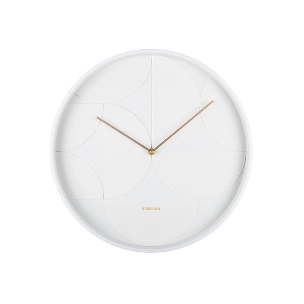 Horloge murale Echelon Circular blanc - Ø 40cm par Karlsson acheter ...