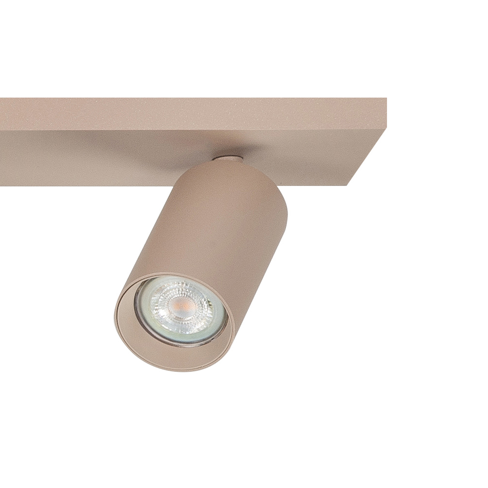 Spot monté en surface Mila 4-brun sable droit clair par Highlight ...