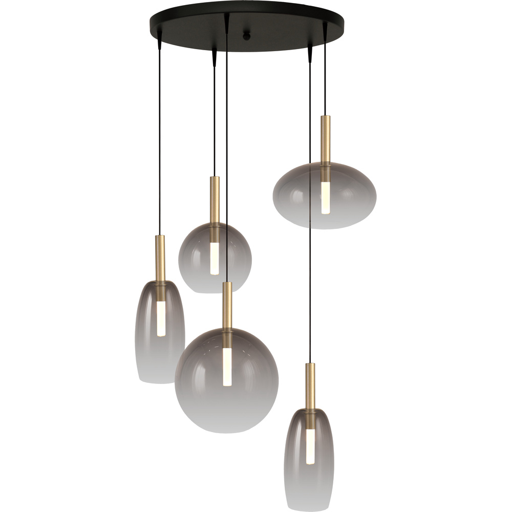 Lampe pendante 5L vide Lido Ball Or avec verre doré qui s’estompe. par ...