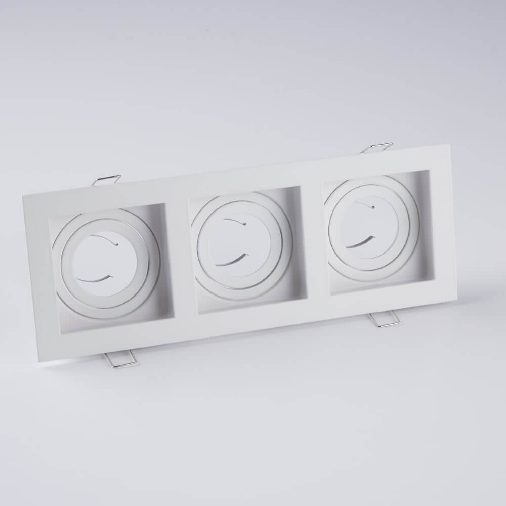 Recessed spotlight Grid 3 white par Lyora acheter | LuminairesTotal